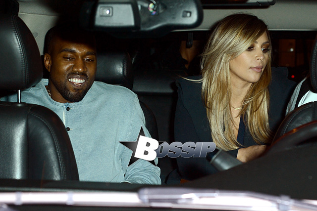 Kanye West & Kim Kardashian Dine With North After "Jimmy Kimmel" Live