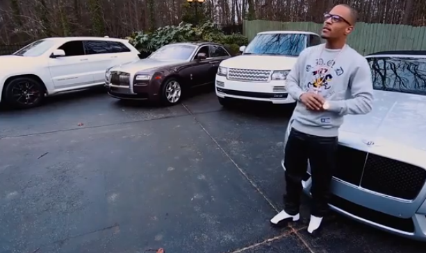 TI Shows Off Some Of His Car Collection [Video]