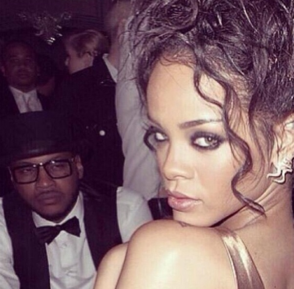 Carmelo Anthony caught staring at Rihanna at MET Gala afterparty | Bossip