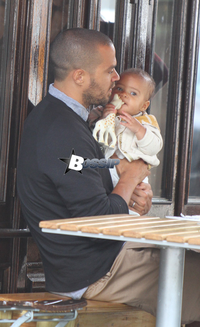 Jesse Williams Shows Off New Baby Daughter Sadie At Lunch With Wife