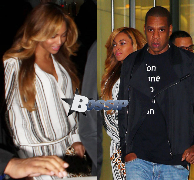 Beyonce Hides Behind Jay Z During Date Night In NYC