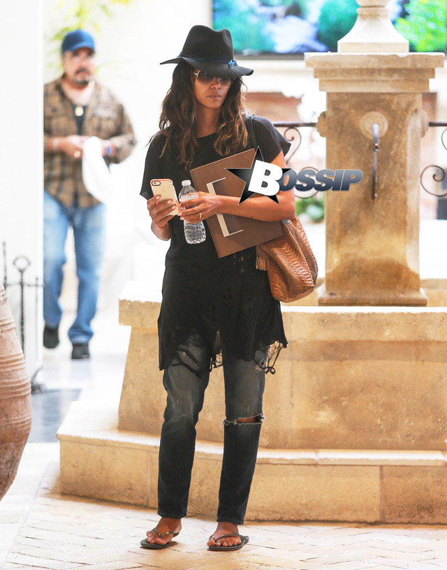Halle Berry's Newly Weaved Hair Showing Bald Patches