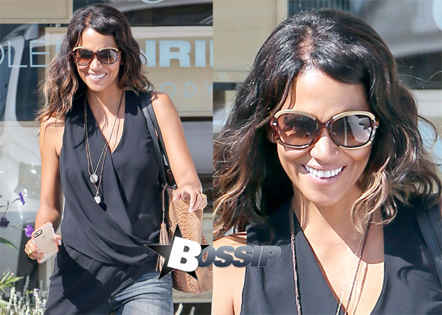 Halle Berry's Newly Weaved Hair Showing Bald Patches