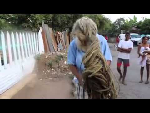 Rasta Man Shows Dreads Growing For Over 40 Years