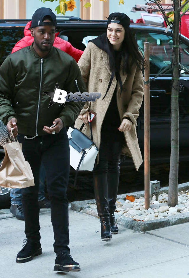 Luke James Joins Girlfriend Jessie J At Her NYC Hotel And To Event