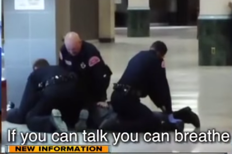 Another 25-Yr-Old Black Man Being Killed Yelling "I Can't Breathe!!"