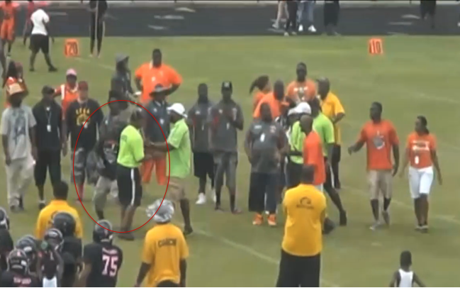 Youth Football Coach Punches Ref In Face After Bad Call