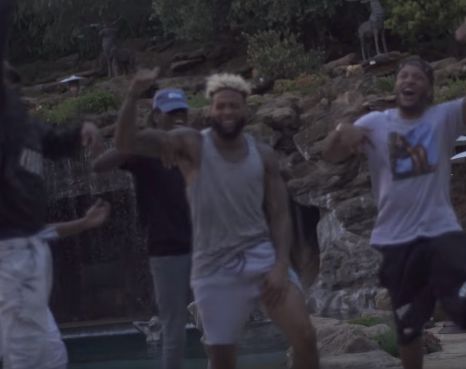 Odell Beckham, Jr. Dances At Drake's House