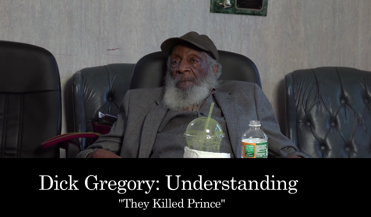 Dick Gregory Says "They Killed Prince On Warren Buffett's Plane"