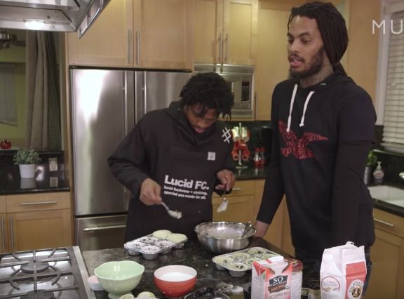 Waka Flocka Shows How To Make Vegan Blueberry Muffins