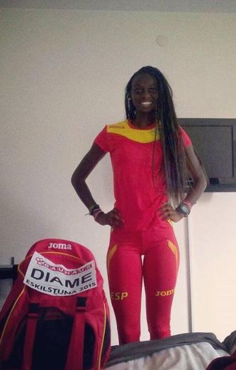 Meet The Gorgeous Melanin Blessed Spanish Long Jumper Fátima Diame
