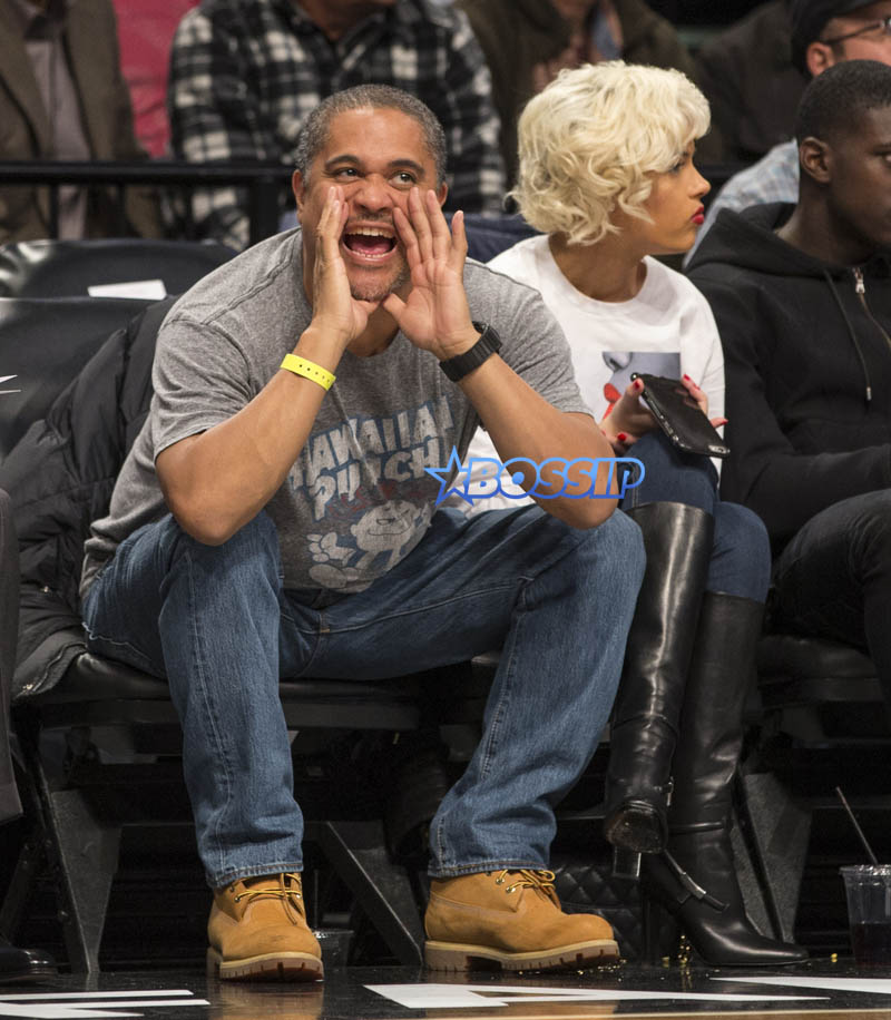 Irv Gotti Brings Girlfriend Ashley Martelle To Nets/Celtics Game
