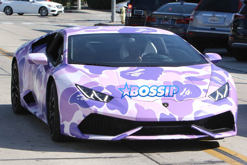 Which Popular Rapper Rides In This Purple Lamborghini