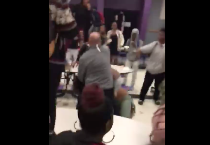 See This Massive Brawl At High School Cafeteria