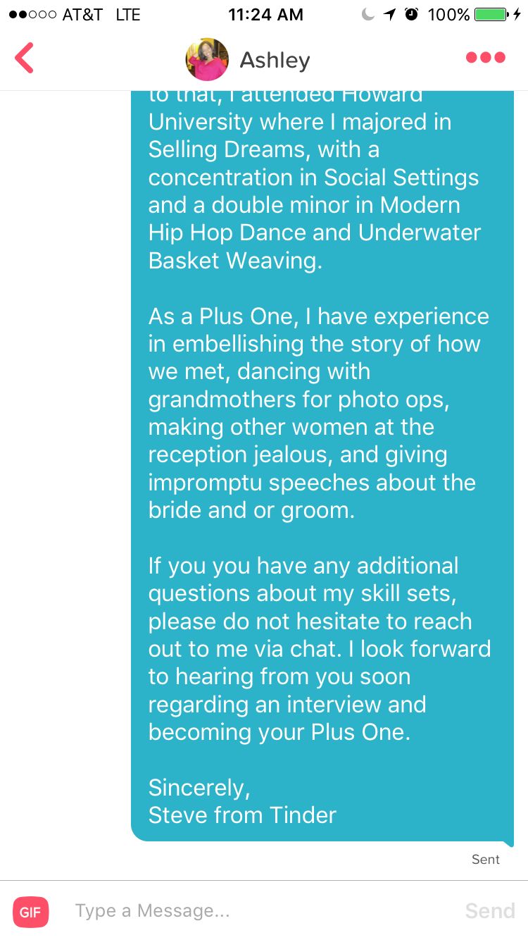 Tinder "Job Application" Goes Viral