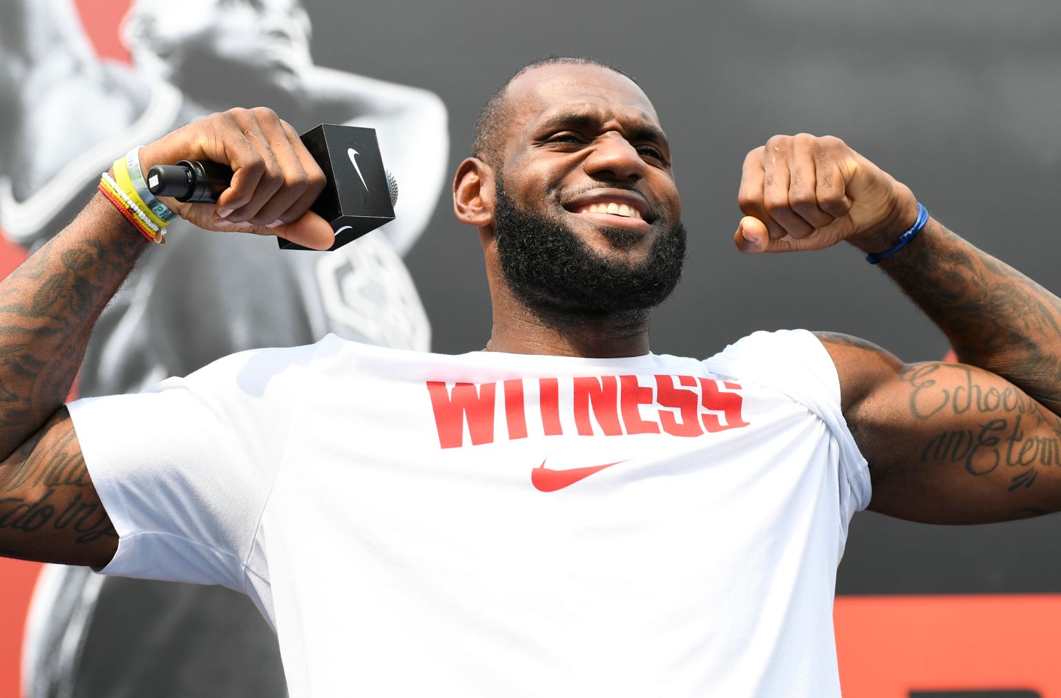 LeBron James Hops On Stage At Justin Timberlake's Cleveland Concert