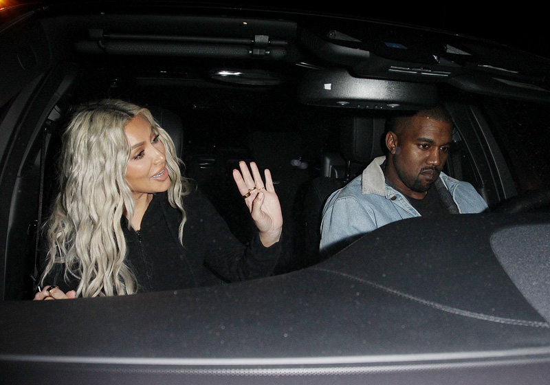 Daunting Date Night: Coupled Up KimYe Swarmed By Cameras After Dinner ...