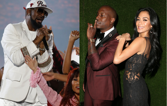 Tyrese Faking Like He's Playing The Guitar With R. Kelly