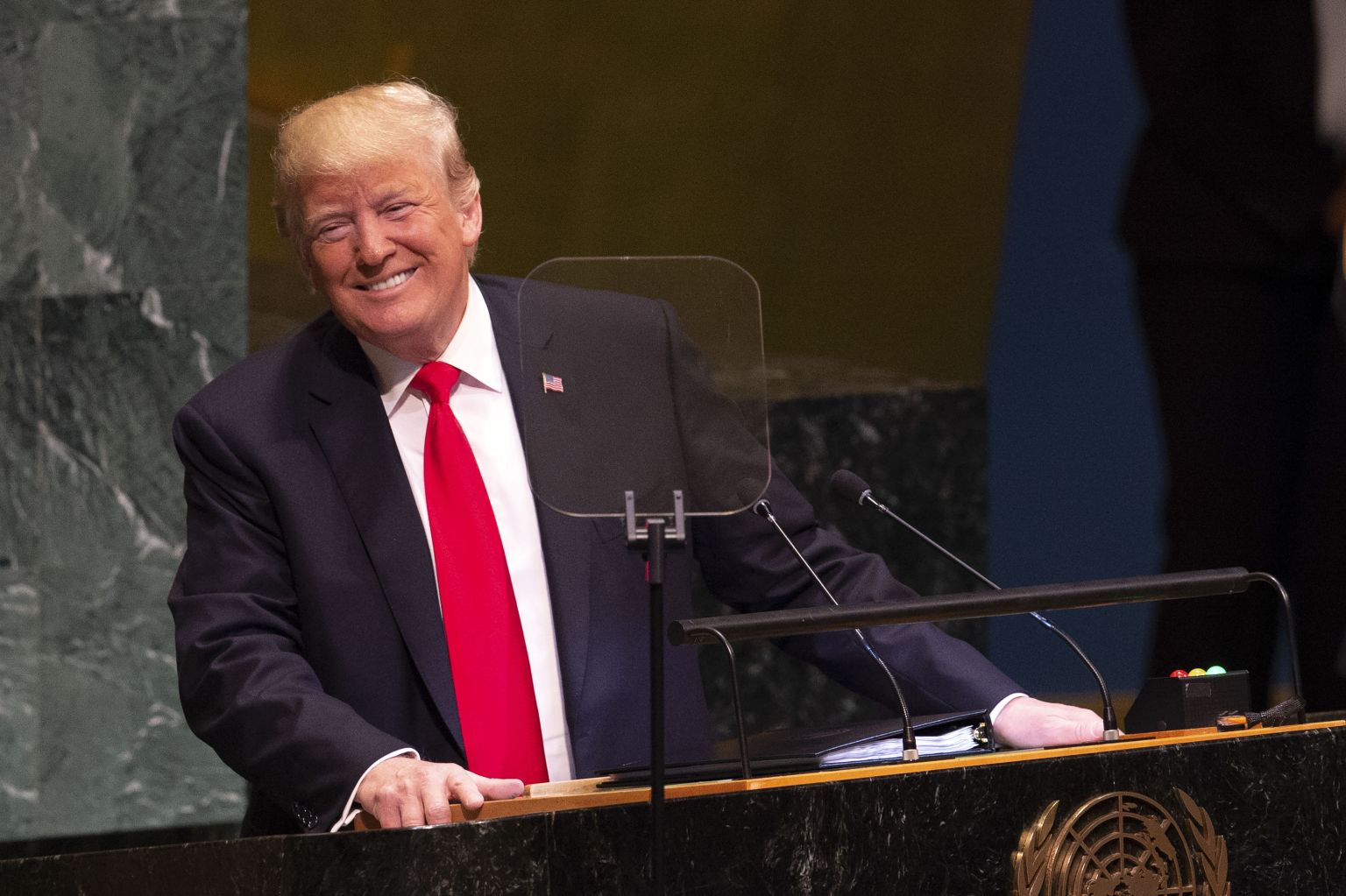 Donald Trump laughed at during speech to U.N. General Assembly