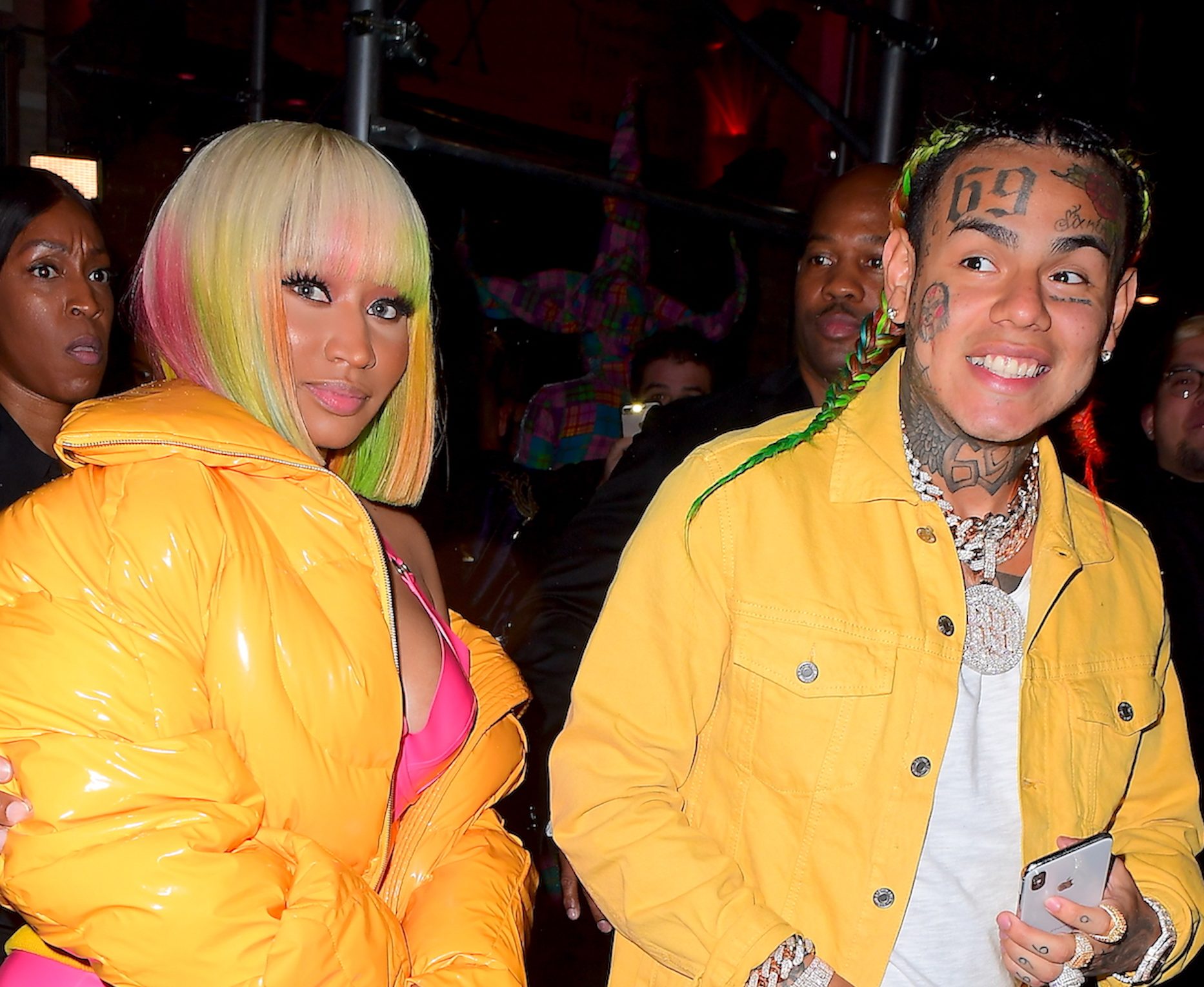 Tr3yway: Nicki Minaj And Tekashi 6ix9ine Colorfully Kick It At NYFW ...
