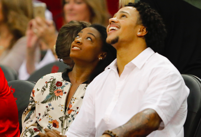 Simone Biles’ Boyfriend Is Making The Internet’s Panty Drawls Do Triple ...