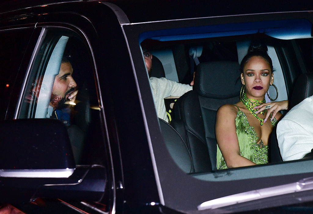 Rihanna Spotted At Drake's Private Party