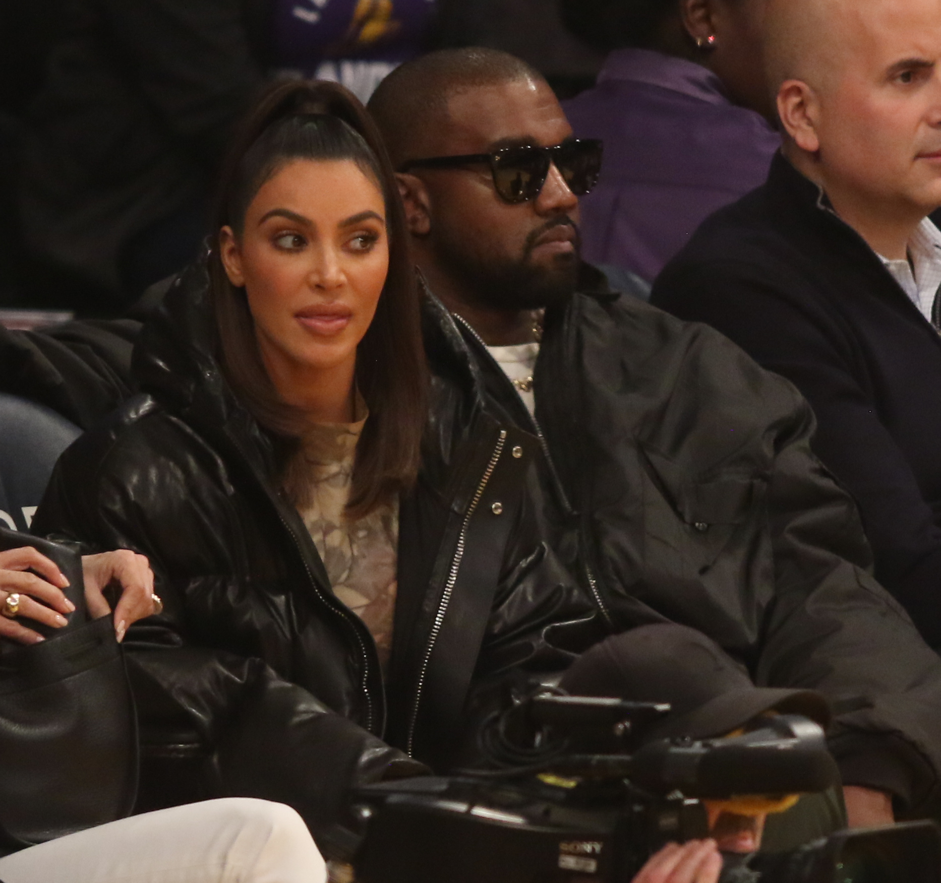 Chicken Tender Lovin': KimYe Kick It Kourtside At The Lake Show - Bossip