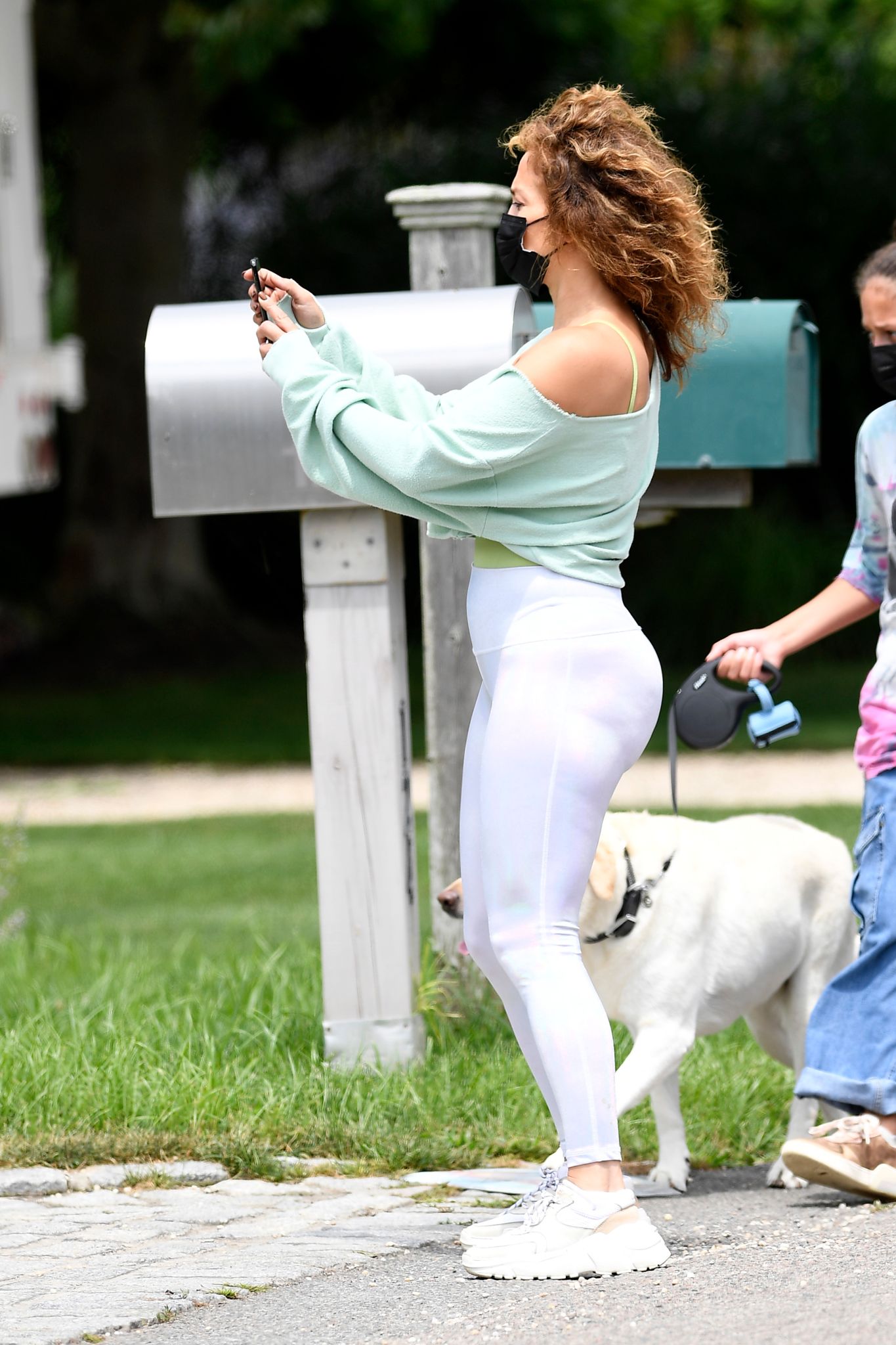 Jennifer Lopez Walks Dogs In The Hamptons Ahead Of Her 51st Birthday