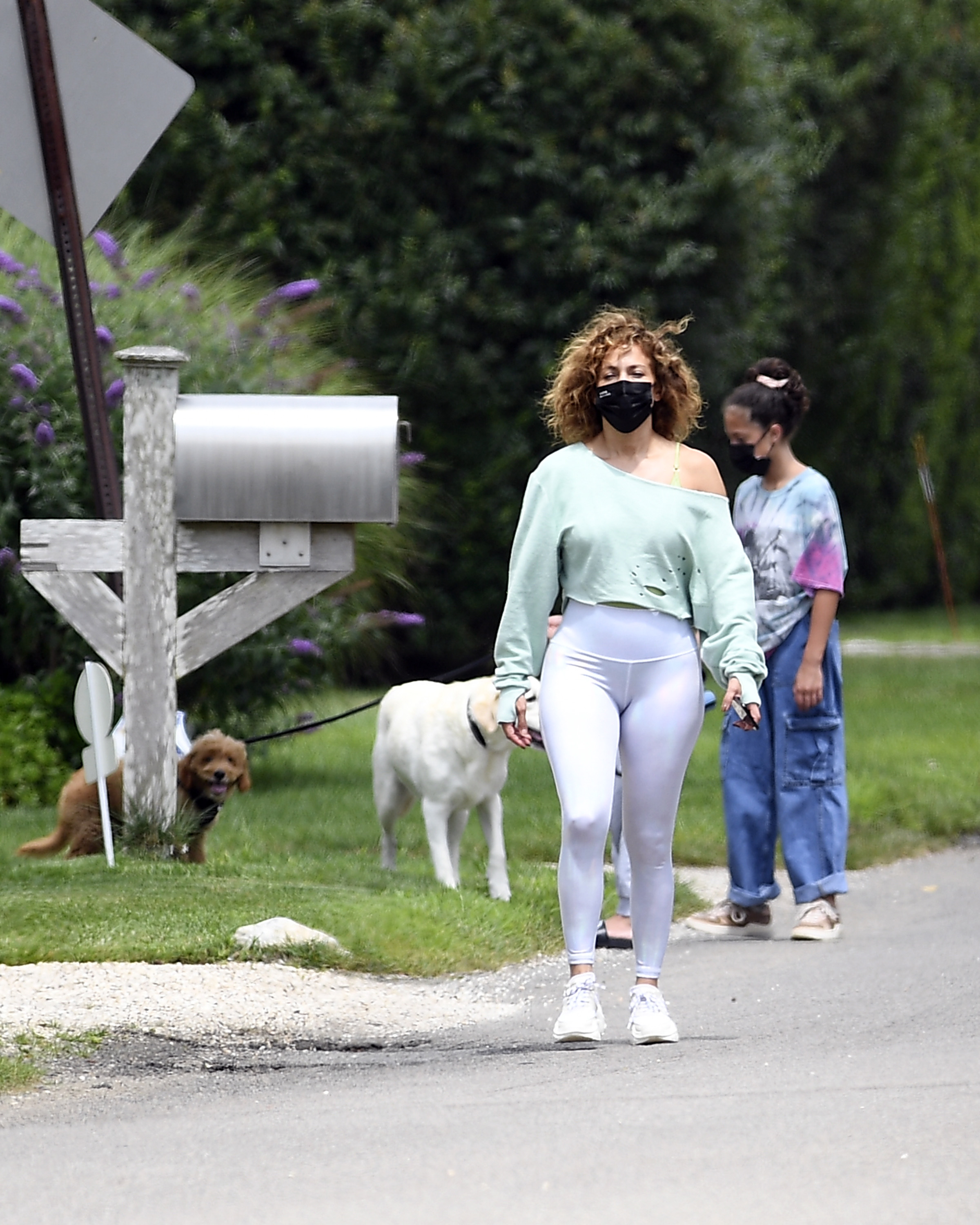 Jennifer Lopez Walks Dogs In The Hamptons Ahead Of Her 51st Birthday