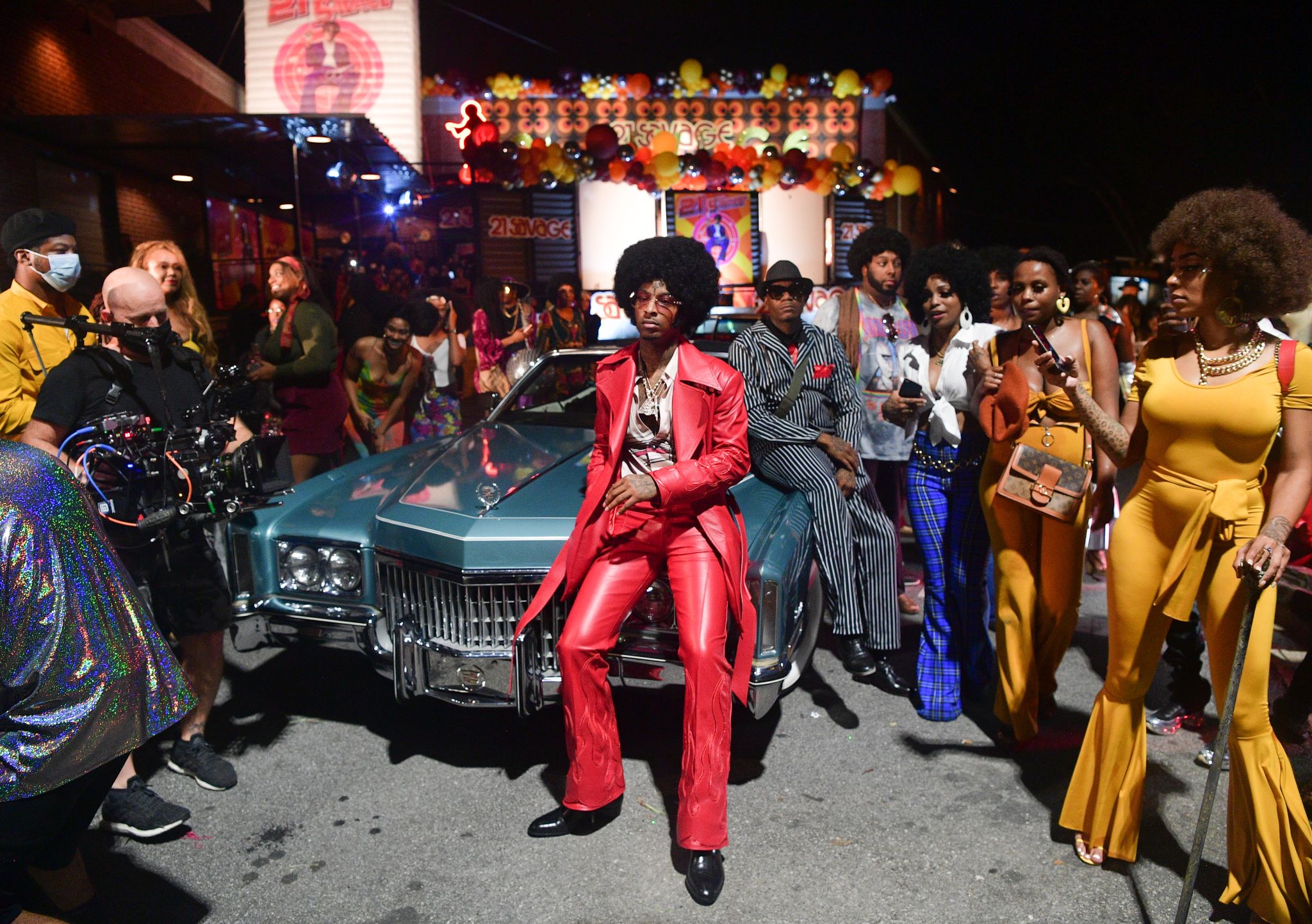 All The Celebs Who Came Out For 21 Savage's 70s Themed Birthday Bash