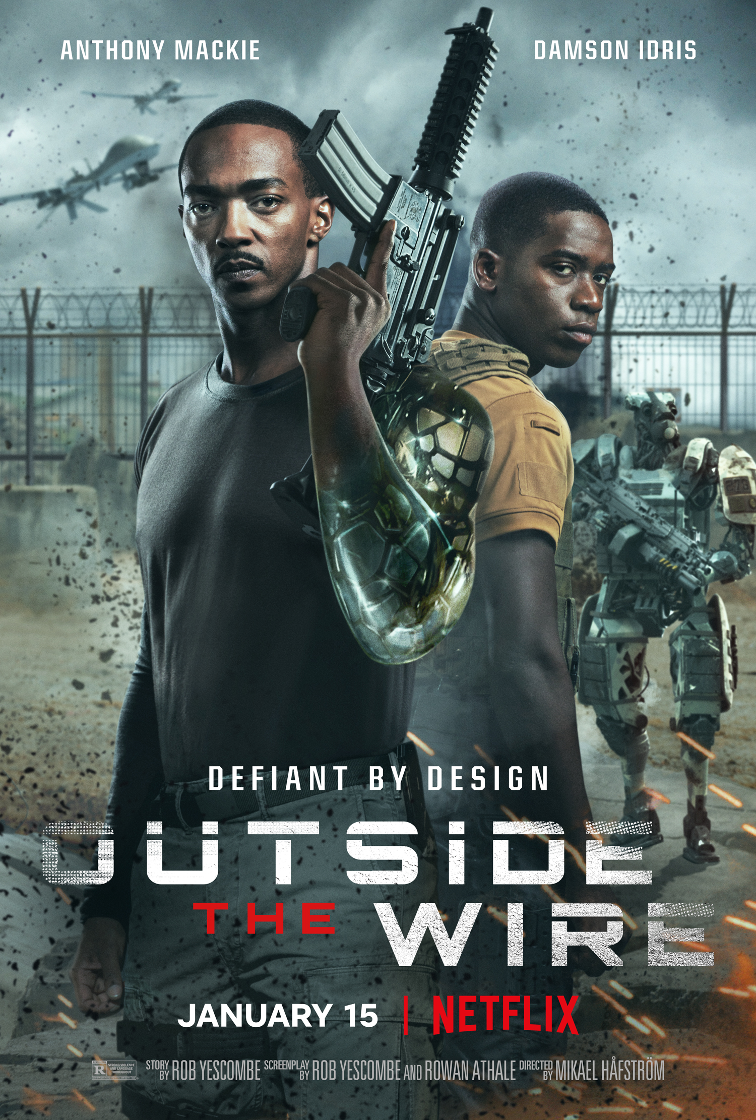 Anthony Mackie Plays A Badass Android In New "Outside the Wire" Movie