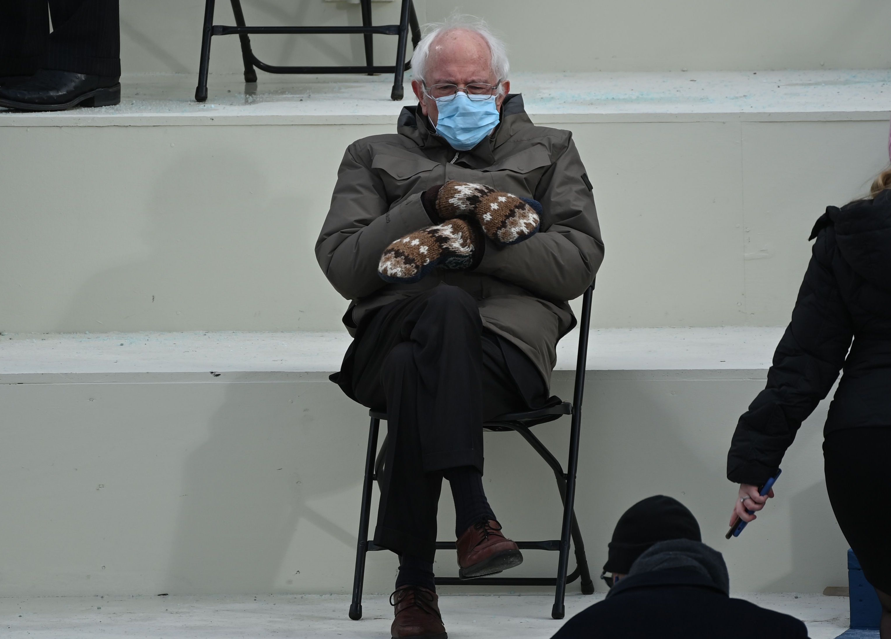 Bernie Sanders's Casual Inauguration Day Outfit Sparks HUGE Meme Wave