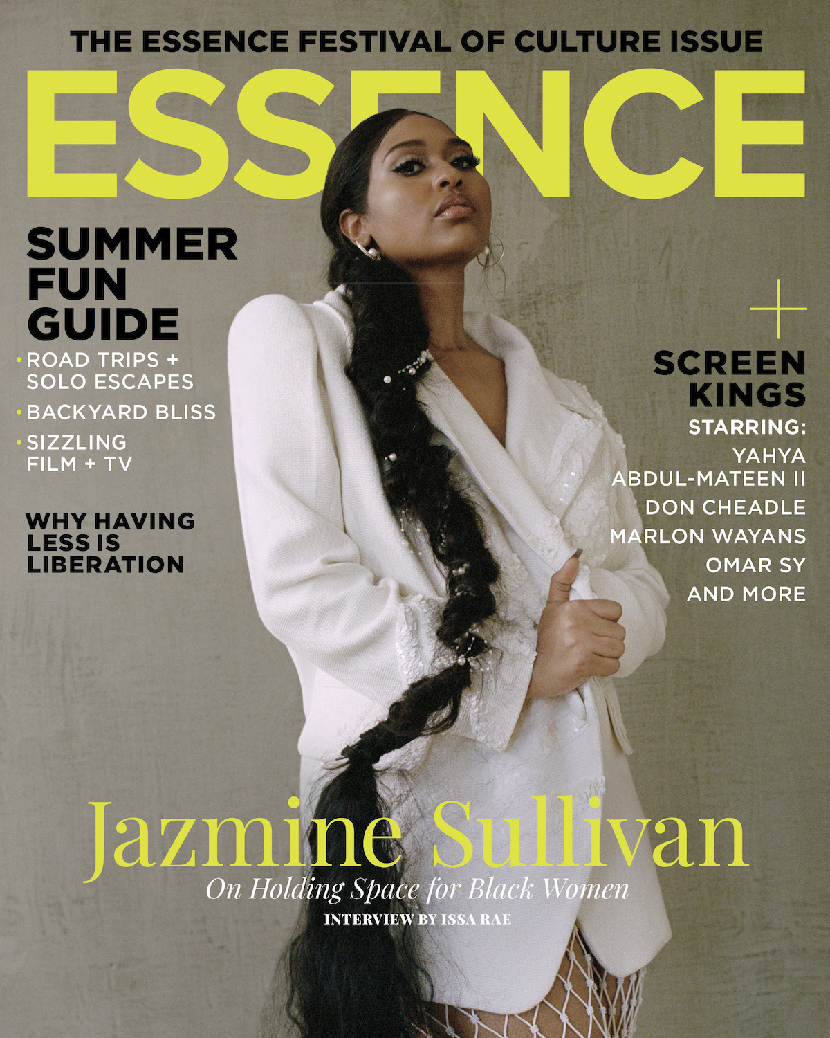 Essence July/August Covers Feature Jazmine Sullivan and Yahya Abdul-Mateen