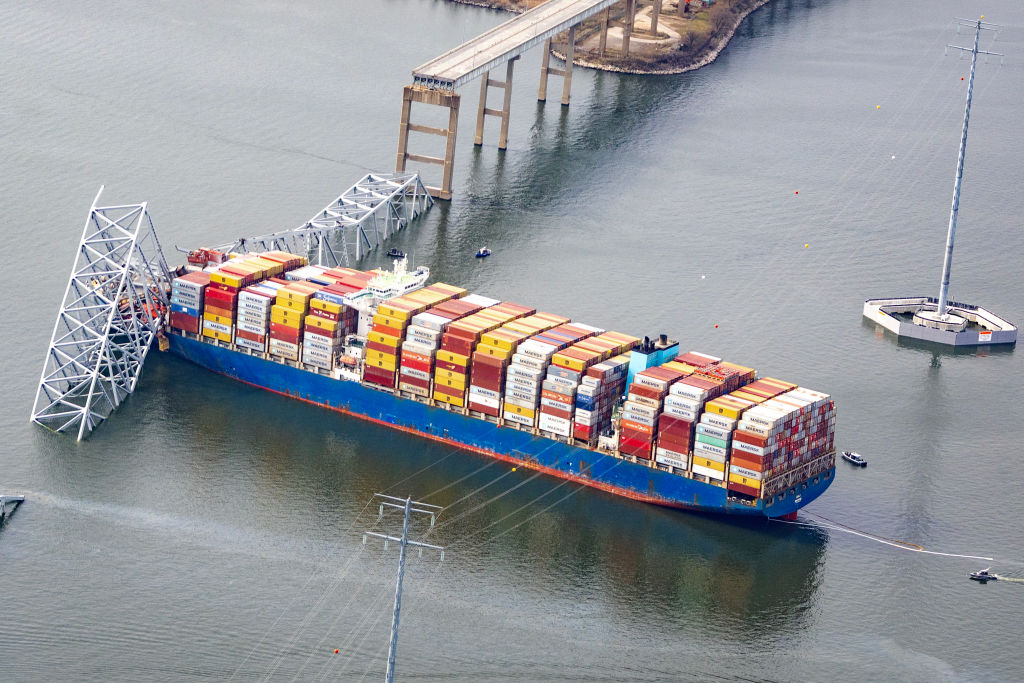 Baltimore Francis Scott Key Bridge Collapses In Boat Accident
