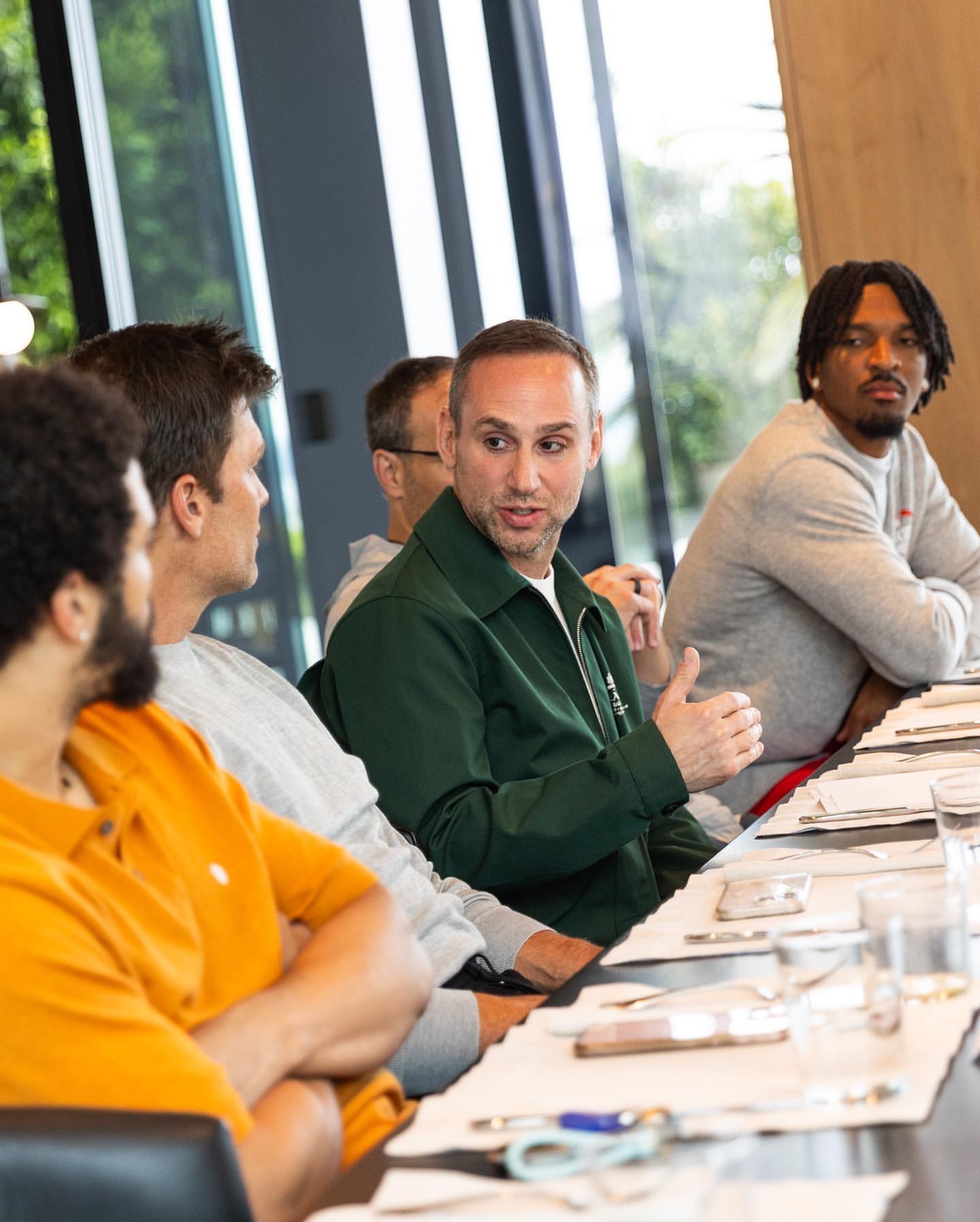 Michael Rubin, Jay-Z, & Tom Brady Hosts Lunch For NFL Rookies